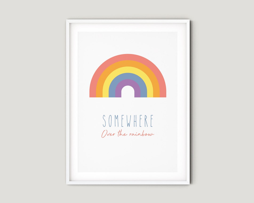 Colourful, Rainbow, PRINTABLE Posters Scandinavian Style Modern Prints ...