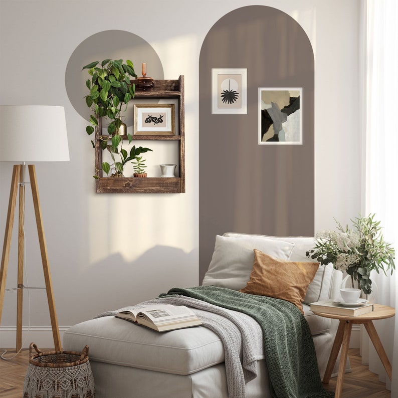 Round Wallpaper Sticker Easy DIY Apply Paper Free Peel and - Etsy