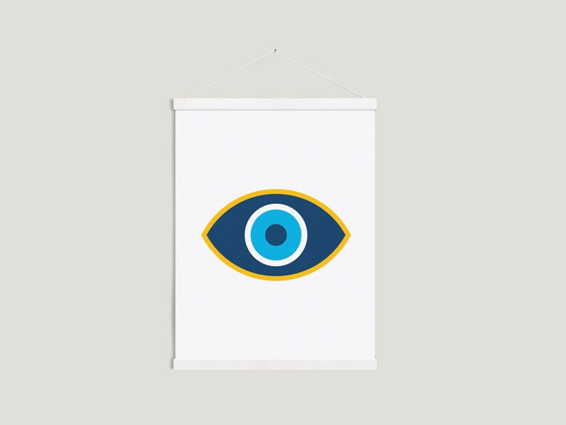 Blue Eye PRINTABLE Poster Minimalist Digital Download - Etsy