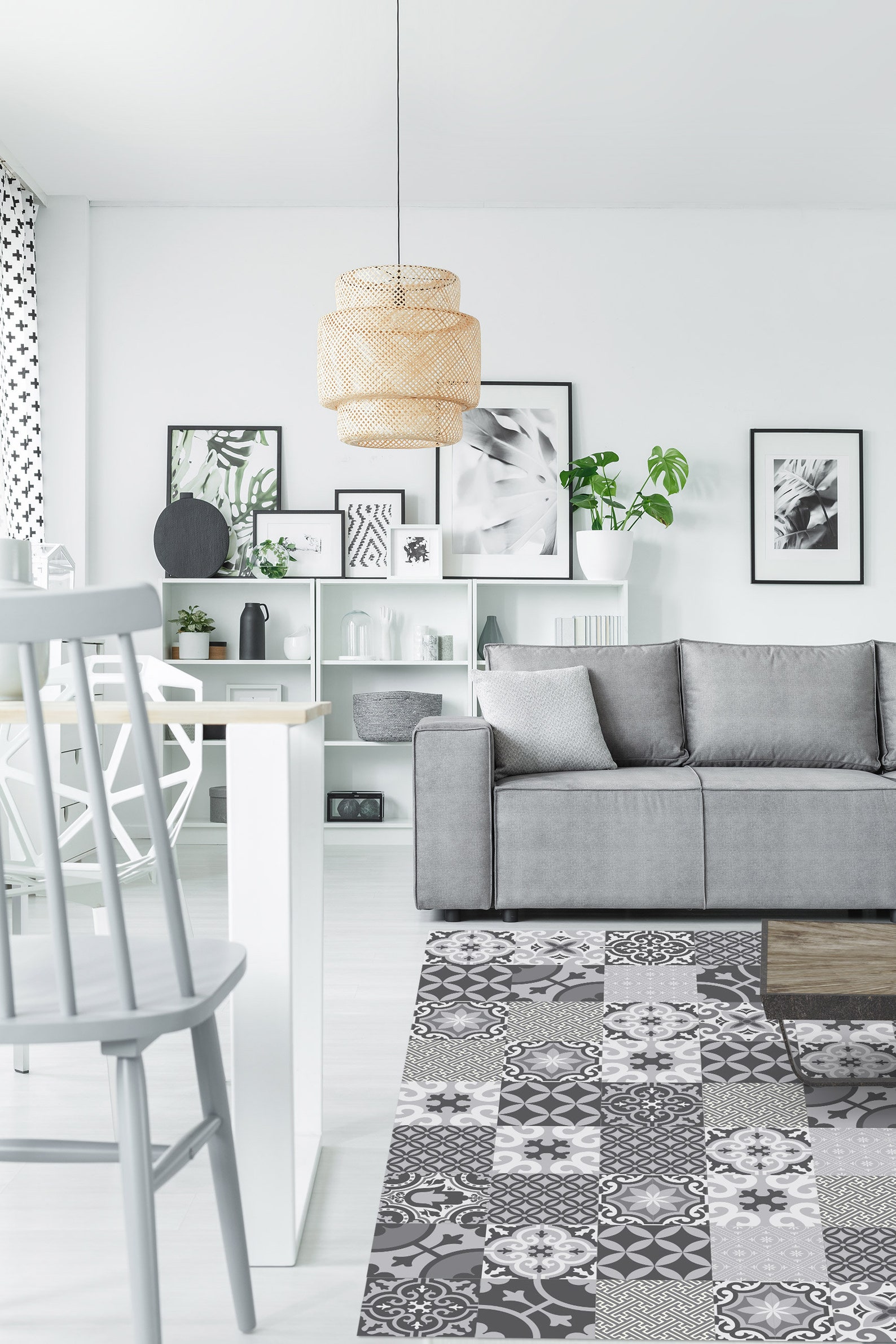 Moroccan Tiles Floor Mat Pvc Kitchen Rug Linoleum Area Rug | Etsy