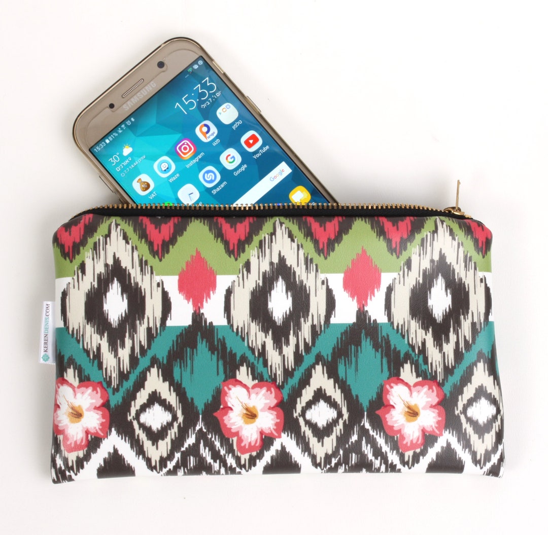 Floral Purse Wallet Pencil Case Hand Bag Clucth Woman Girl Cigarette ...