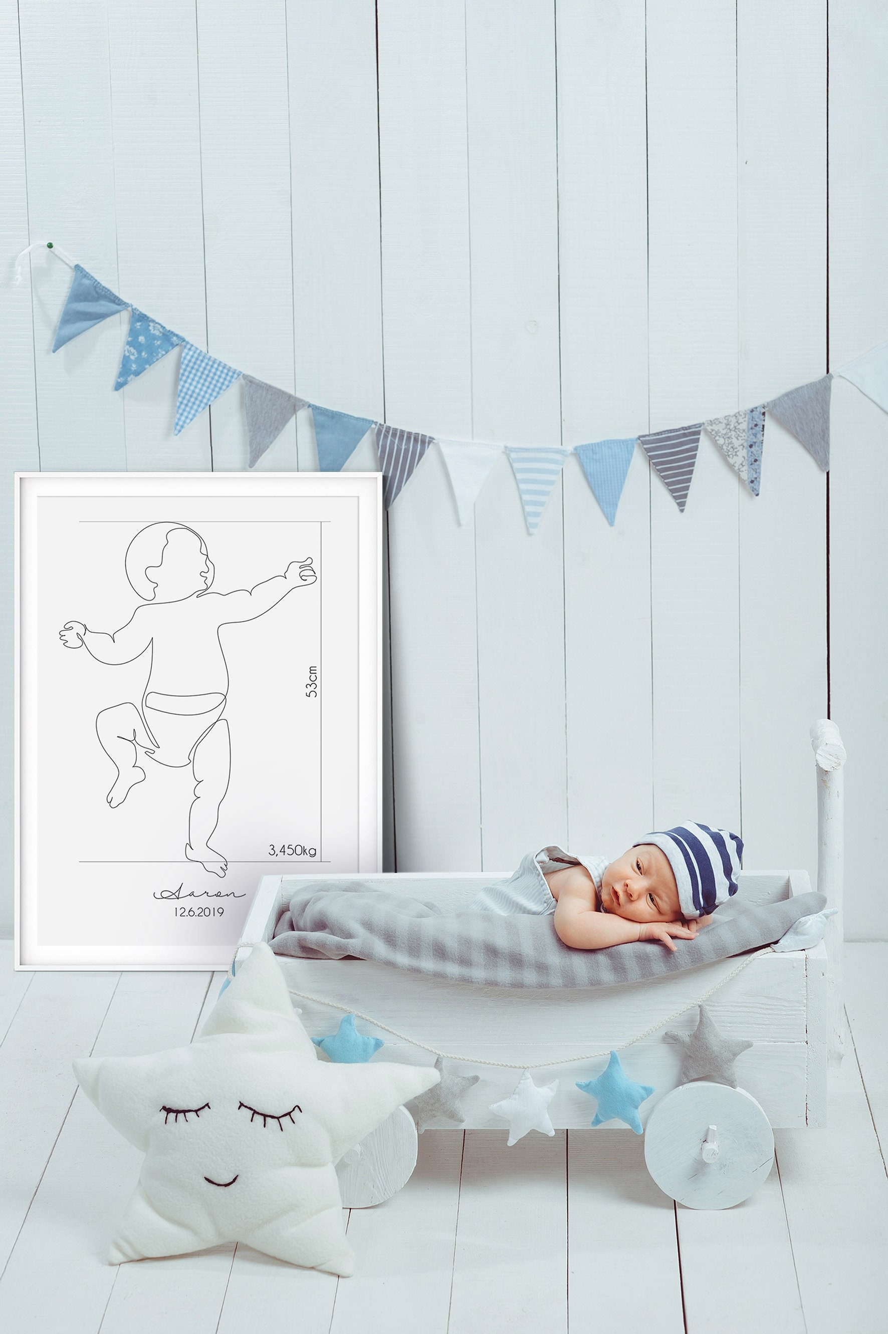 Real Size, Baby Print, Baby Name, Weight and Height, Date of Birth ...