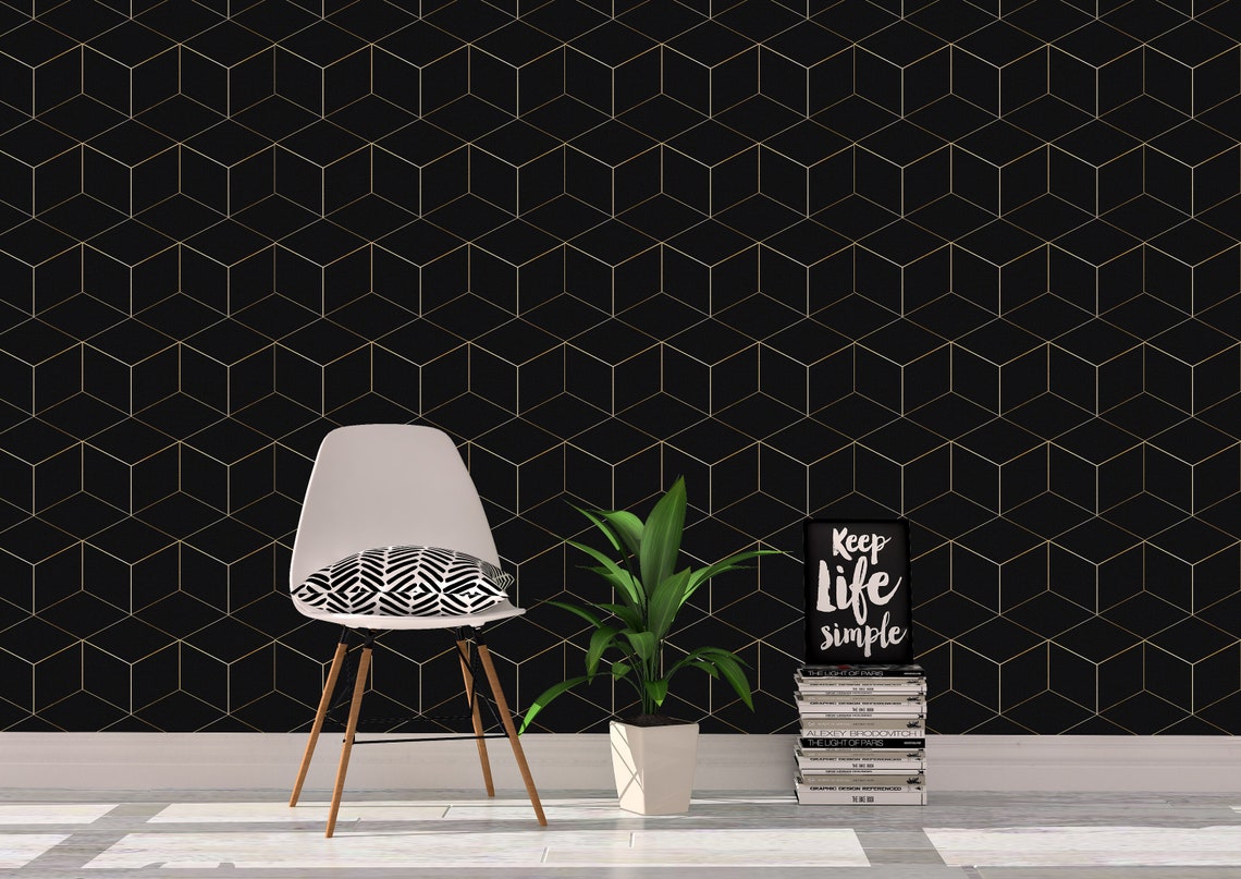 Sticker Wallpaper Easy DIY Apply Paper Free Peel and Stick | Etsy