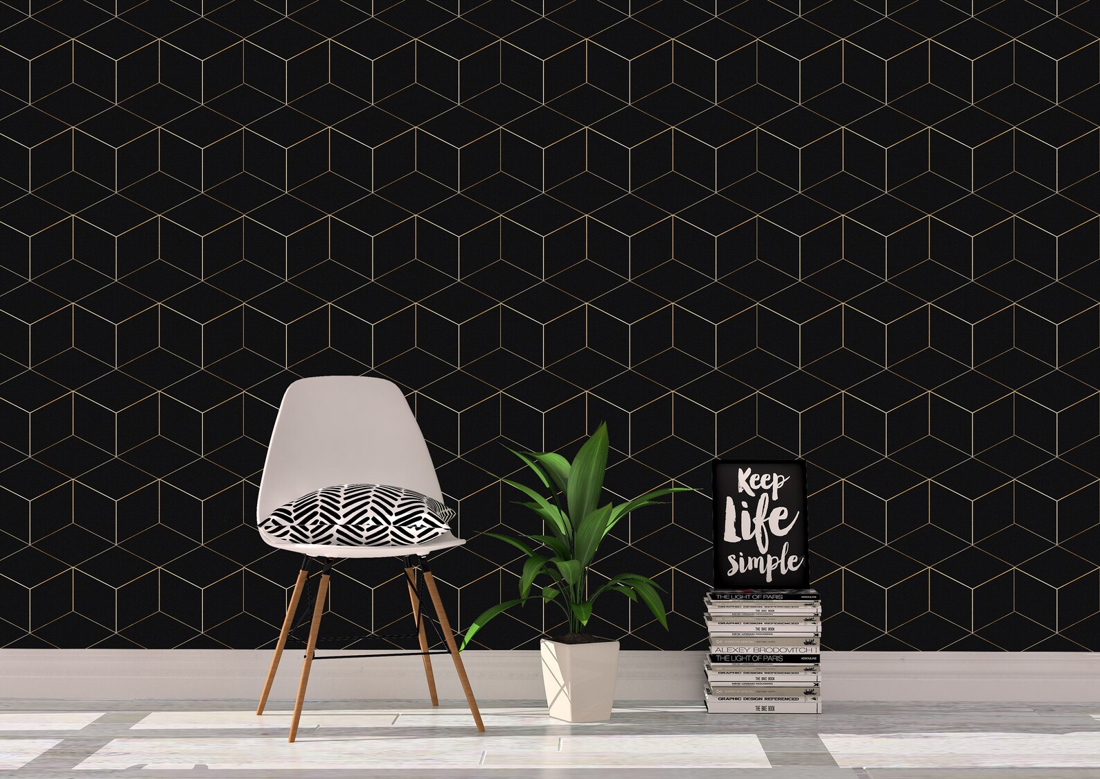 Sticker Wallpaper Easy DIY Apply Paper Free Peel and Stick | Etsy