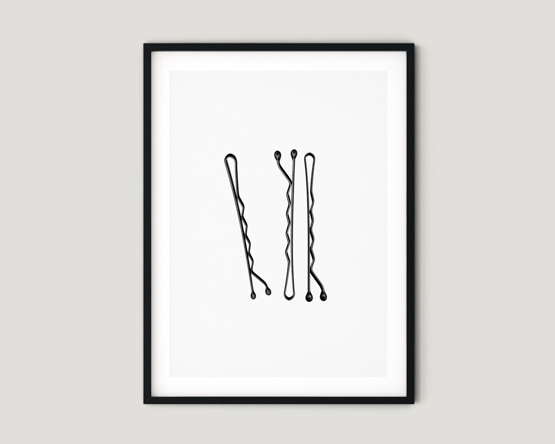 Hair-pins PRINTABLE Posters Colorful Romantic Modern Prints, Home Decor ...