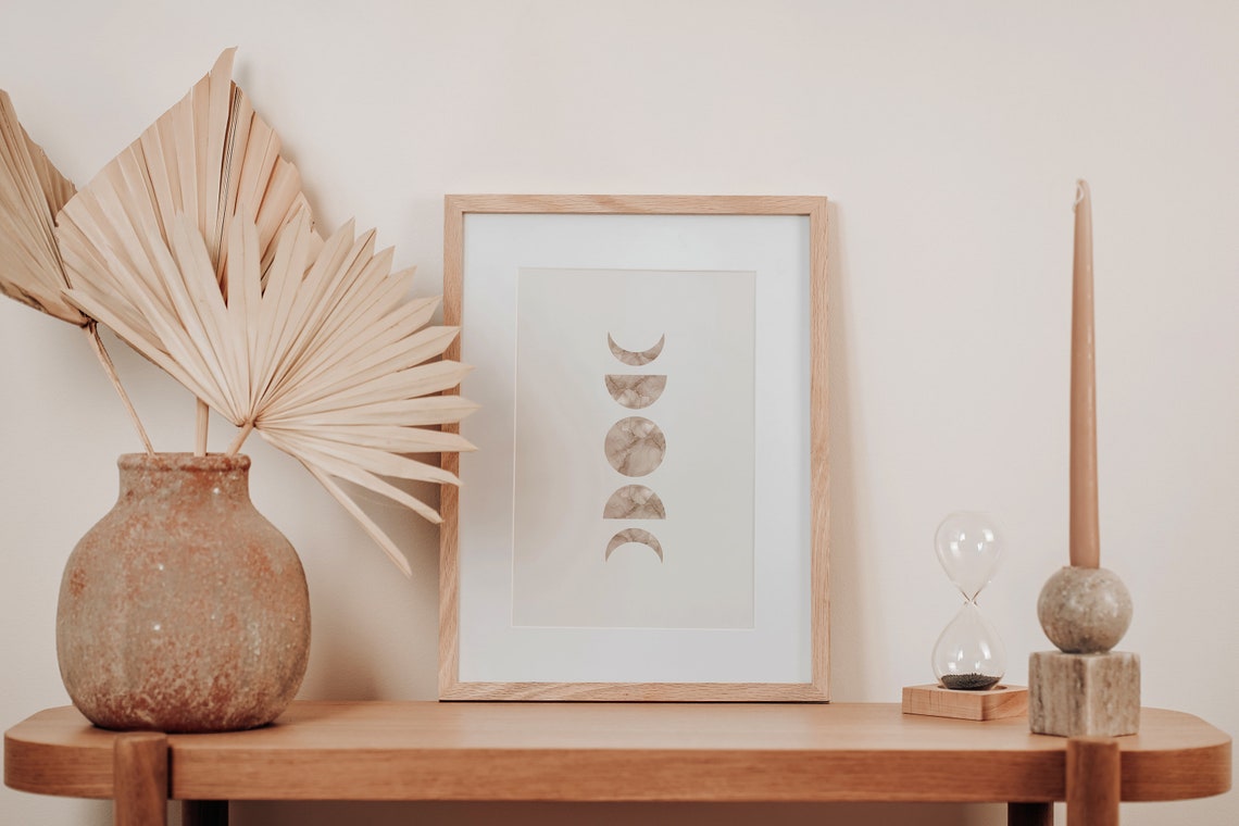 Moon Balance PRINTABLE Poster Scandinavian Style Geometric - Etsy