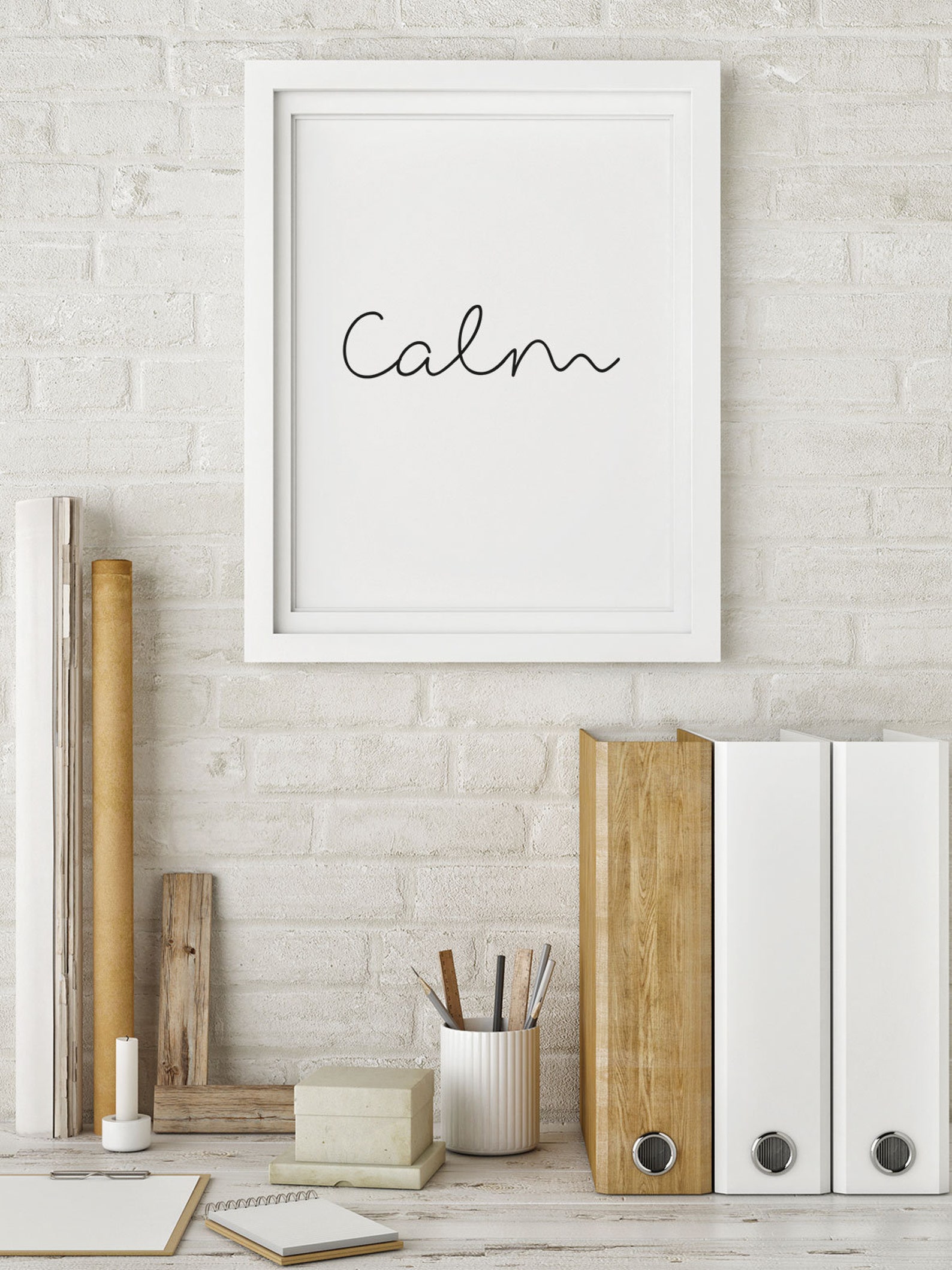 Calm PRINTABLE Poster Typography Print Home Decor - Etsy