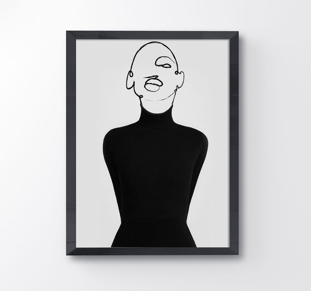 Black Woman - PRINTABLE Posters Scandinavian Style Modern Prints, Home ...