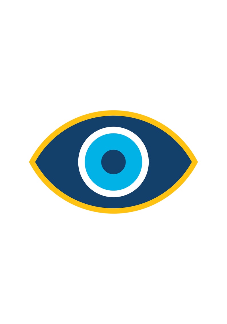 Blue Eye PRINTABLE Poster Minimalist Digital Download - Etsy