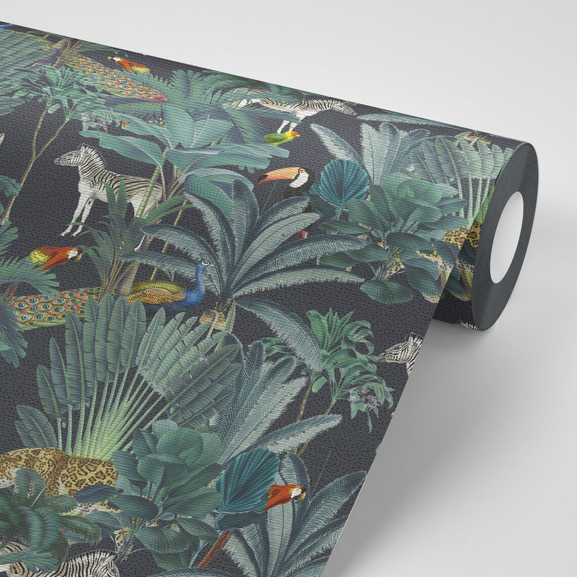 Royal Jungle Sticker Wallpaper Easy DIY Apply Paper Free Peel | Etsy