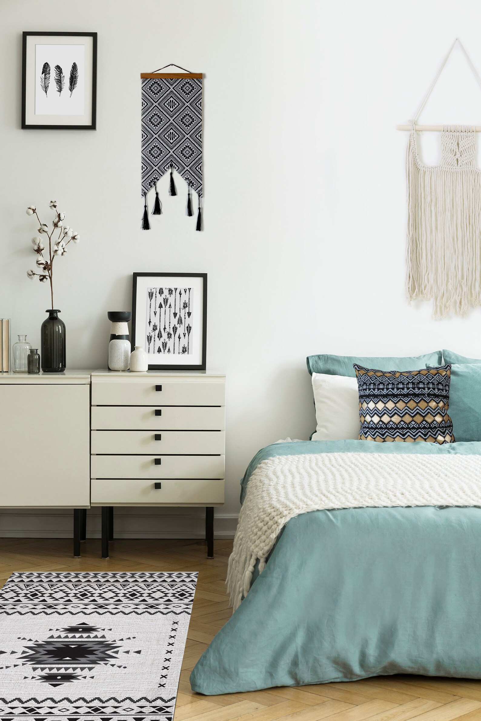 Boho chic Flag banner Flag wall hanging Wall decor Wall | Etsy