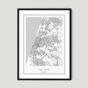 Tel Aviv PRINTABLE Poster Typography Print Home Decor - Etsy