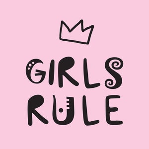 Wall Prints, Wall Collage, Girls Rule, Printable Poster, Scandinavian ...