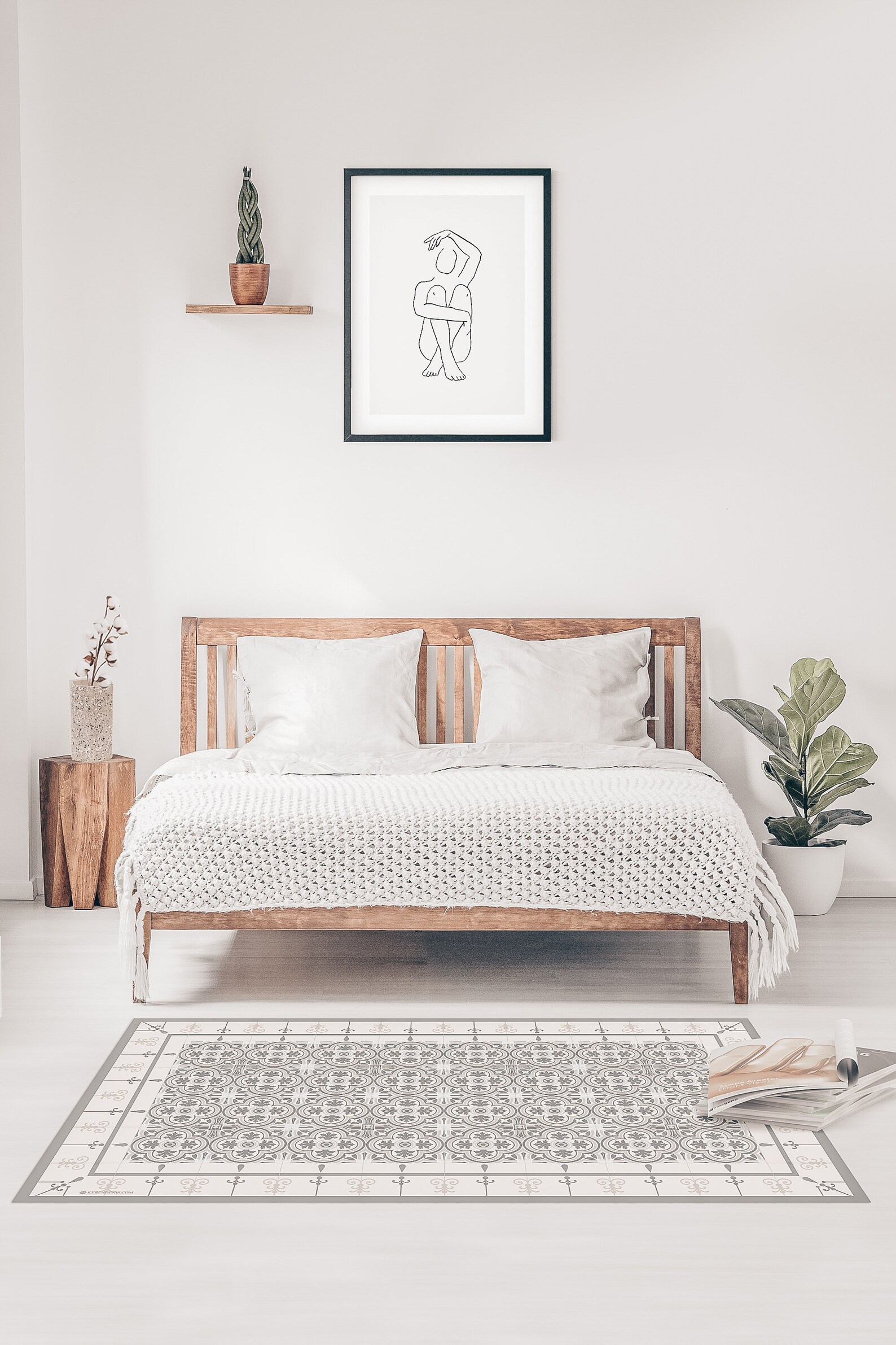 Moroccan Tiles Floor Mat Pvc Kitchen Rug Linoleum Area Rug - Etsy Israel