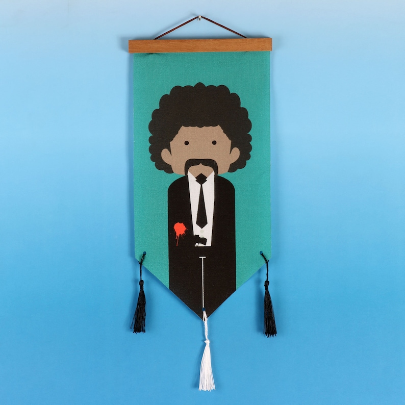 Pulp Fiction Flag banner Flag wall hanging Wall decor Wall | Etsy