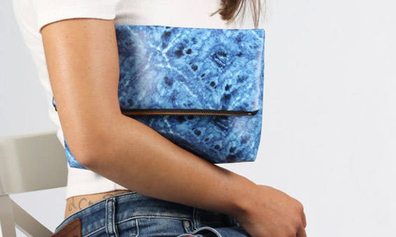 Indigo Hand Bag Evening Bag Fashion Unique Young & Trendy Blue - Etsy ...