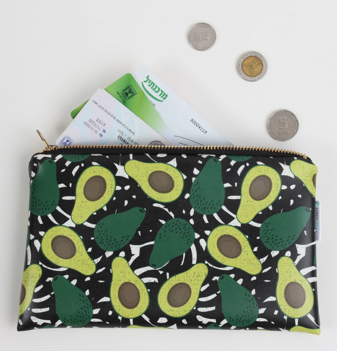 Avocado Purse Wallet Pencil Case Hand Bag Clucth Woman Girl Cigarette ...