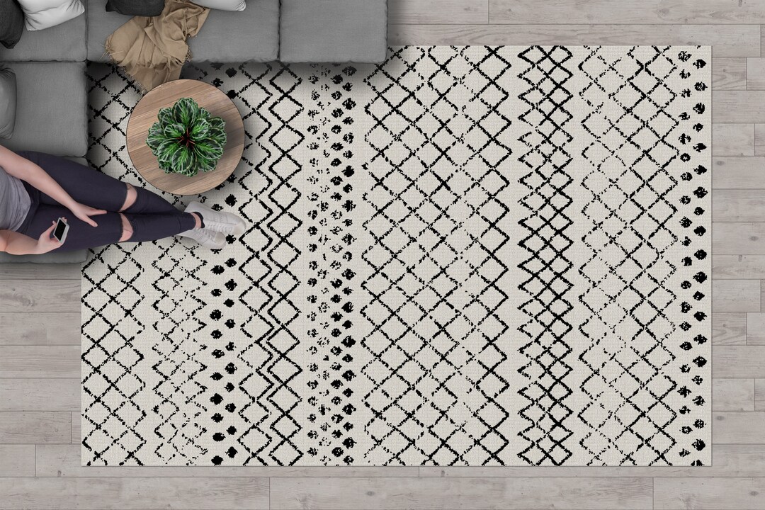 Boheme Pattern - Boho Chic, Paisley, Floor Mat, Decorative Rug ...