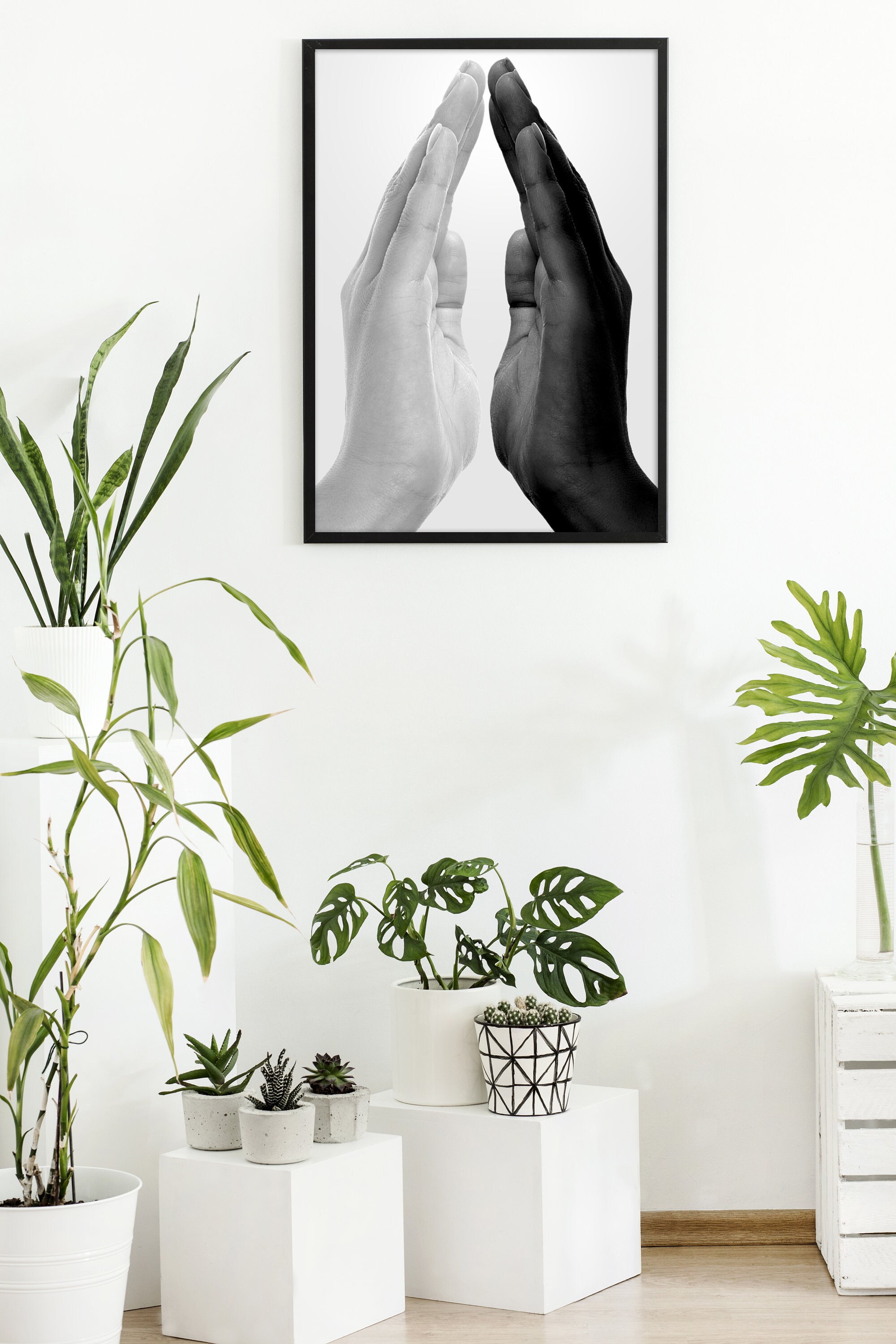 Black & White Hands - PRINTABLE Posters Scandinavian Style Modern ...