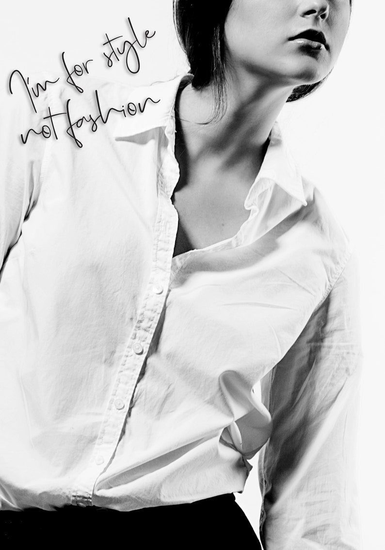 I'm for Style Not Fashion PRINTABLE Posters Scandinavian | Etsy