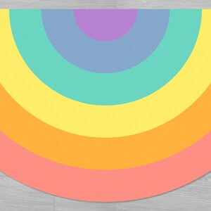 Rainbow, Activity Rug, Nursery Rug, Play Rug, Nursery Decor, Linoleum ...