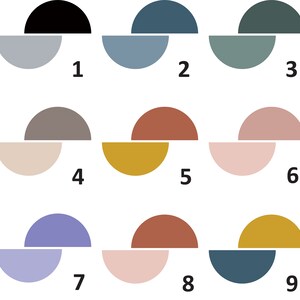 2 Halfs Circle Wallpaper Stickers Easy DIY Apply Paper Free Peel and ...