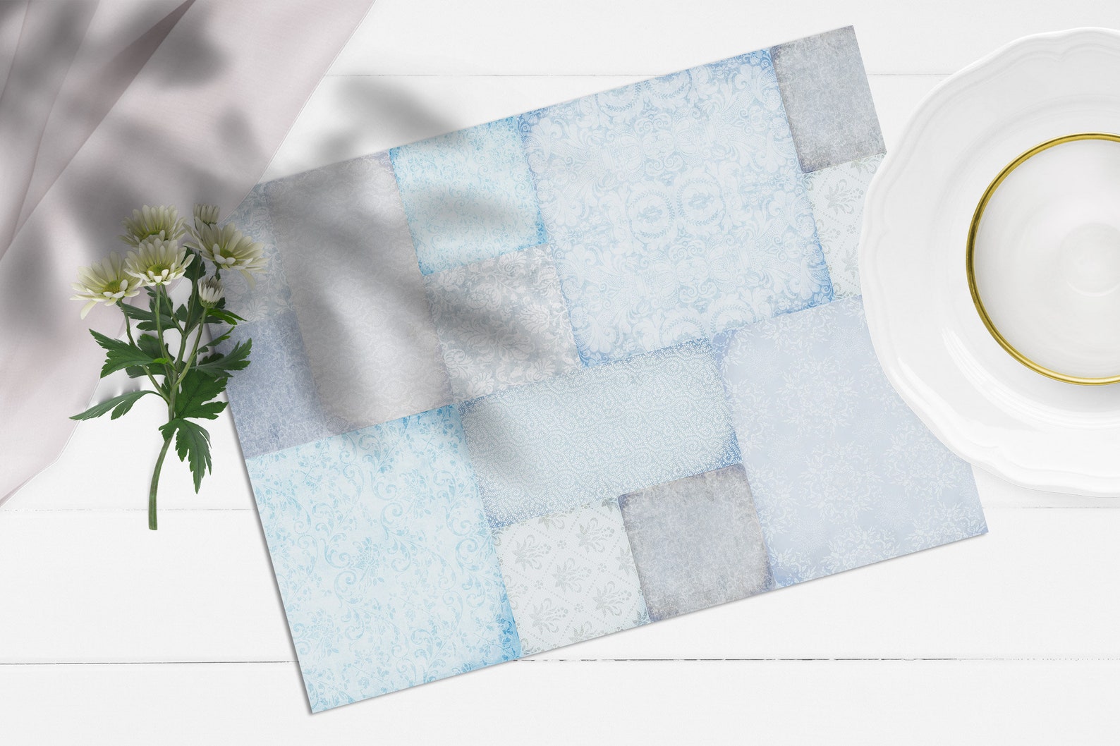 Shabby Chic Floral Vintage Heat Resistant Printed Placemat - Etsy