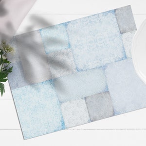 Shabby Chic Floral Vintage Heat Resistant Printed Placemat Runner Table ...