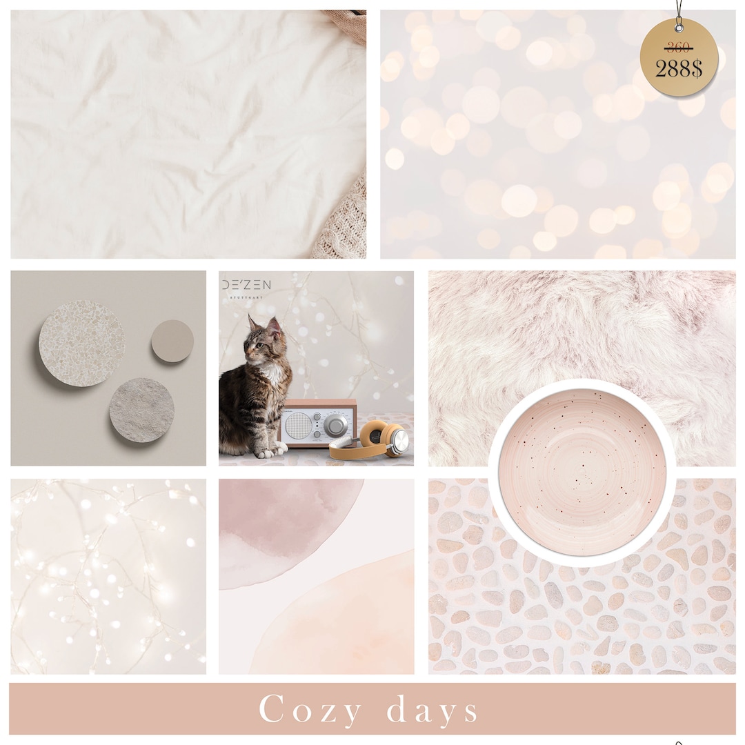 Cozy Days Printed Artistic Photography 8 Backdrops Pack, Great for ...