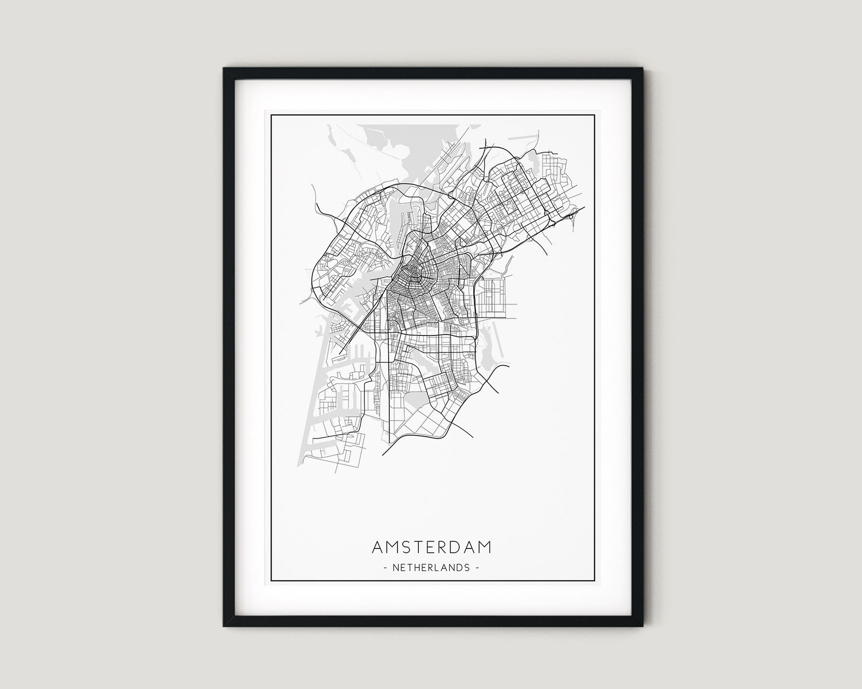 Amsterdam PRINTABLE Poster Typography Print Home Decor - Etsy Israel