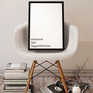 Imperfections - PRINTABLE Poster Typography Print, Home Decor ...
