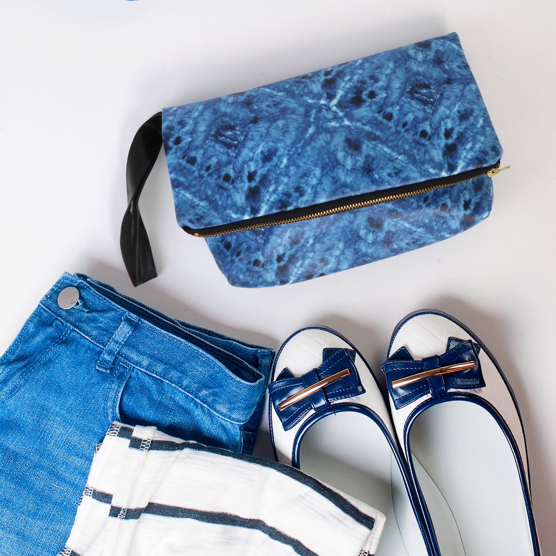 Indigo Hand Bag Evening Bag Fashion Unique Young & Trendy Blue - Etsy ...