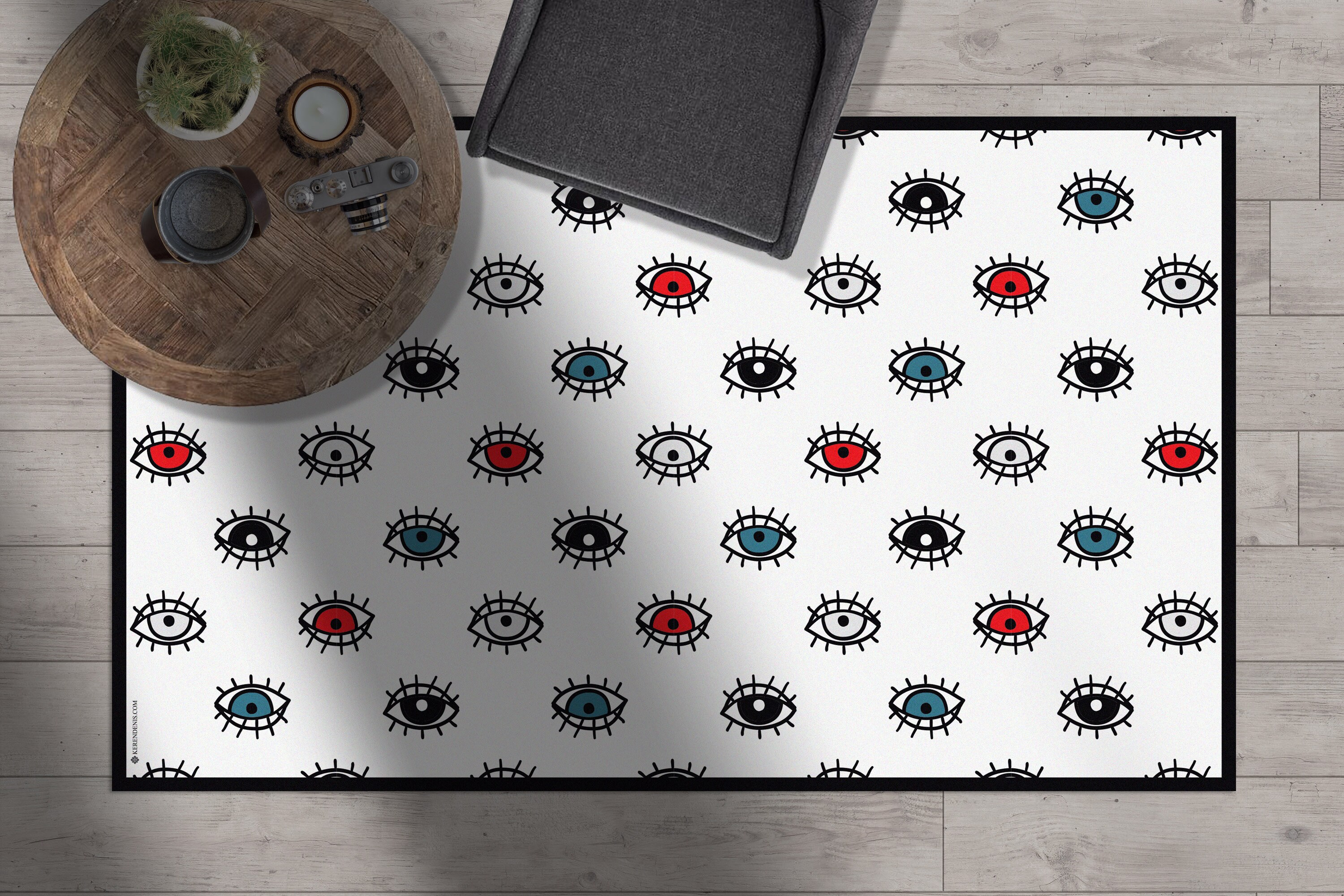 Eyes Rug Boho Eye Boho Chic Eye Pattern Floor Mat | Etsy