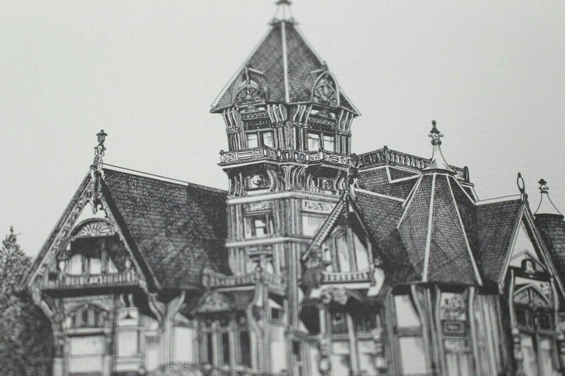 Robert Donato Pen and Ink Drawing Print Victorian - Etsy