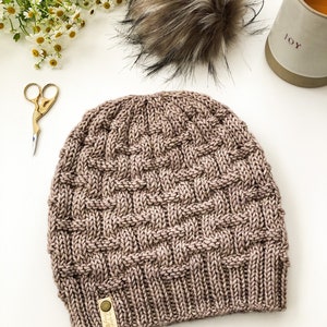 KNITTING PATTERN | Lost in the Labyrinth Beanie Pattern | Beanie ...