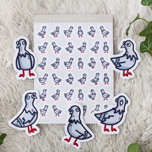 Pigeon Stickers - Etsy