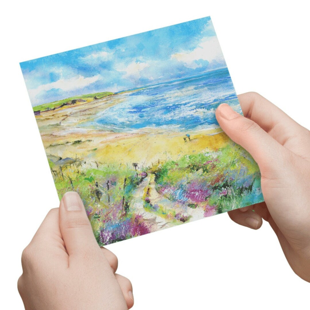 Beach Cornwall Greeting Card. Cornish Coastline. - Etsy