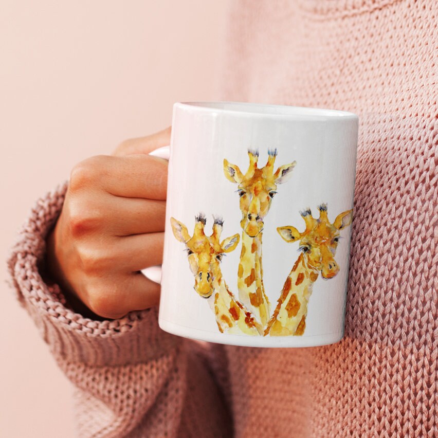 Giraffe Family China Mug - Etsy UK