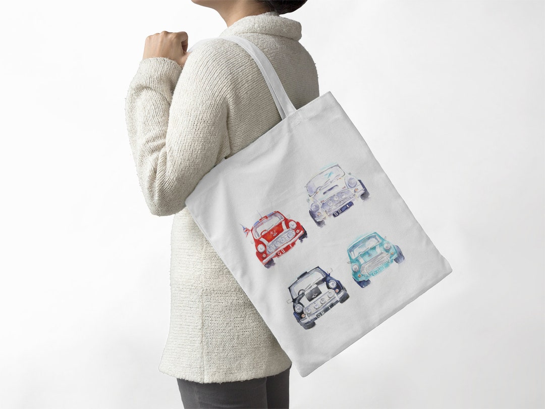 Mini Cars Tote Bag - Etsy UK