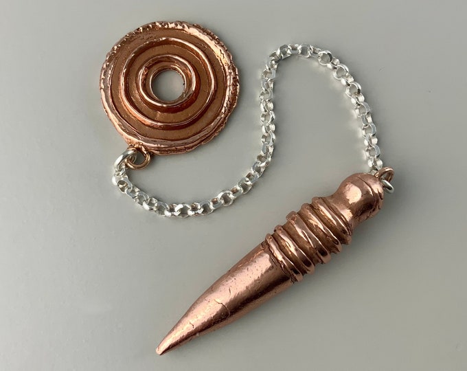 Handmade Healing & Grounding Pendulum, Solid Copper Pendulum, Positive ...