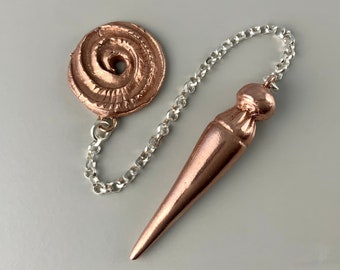 Handmade Healing & Grounding Pendulum, Solid Copper Pendulum, Positive ...