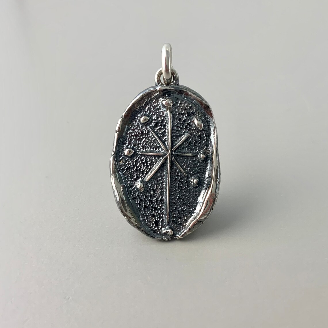 Pure Silver Celestial Star Talisman, Spiritual Amulet - Etsy