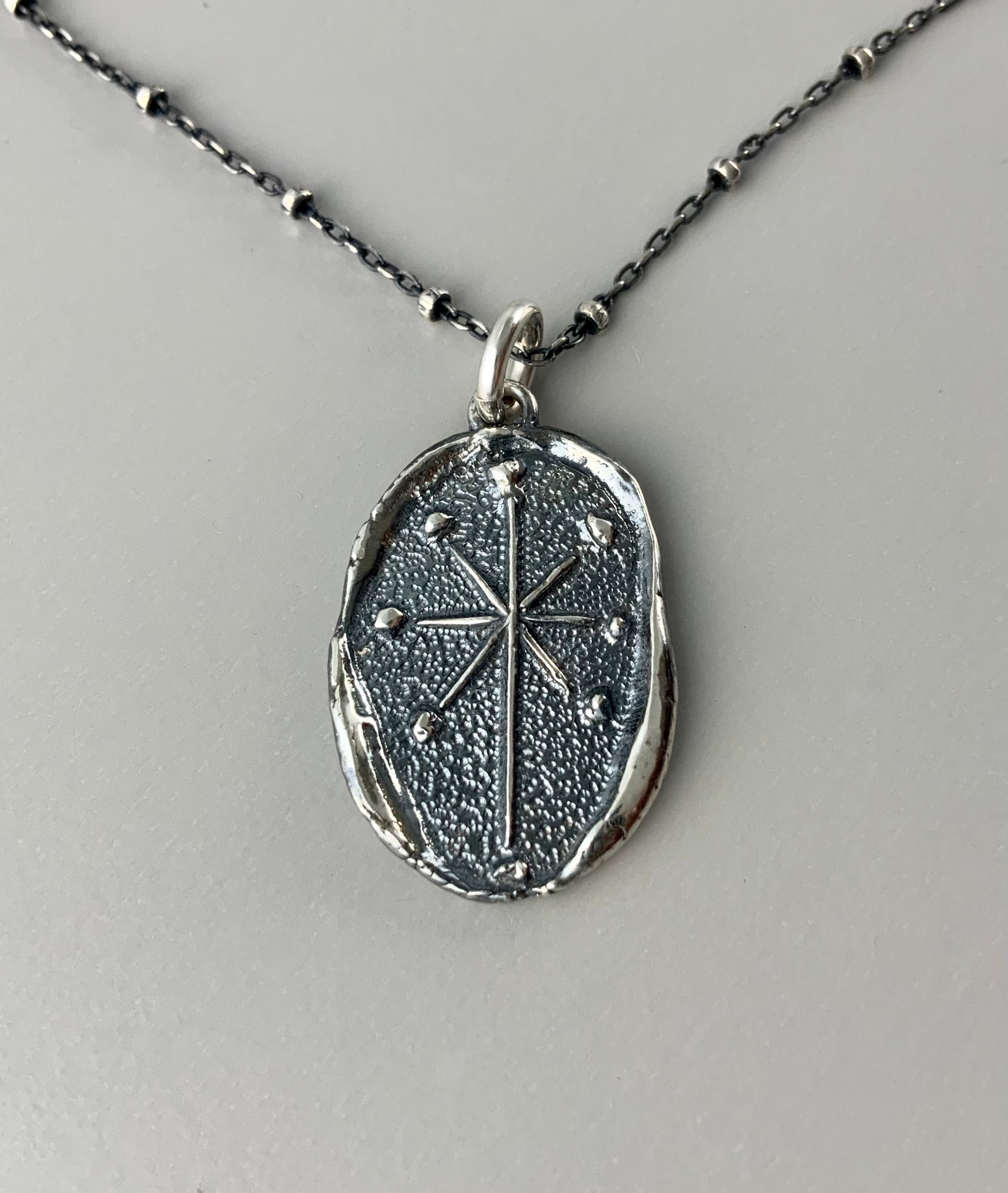 Pure Silver Celestial Star Talisman, Spiritual Amulet - Etsy