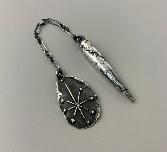 Celestial Star Silver Pendulum for Rituals Balancing | Etsy