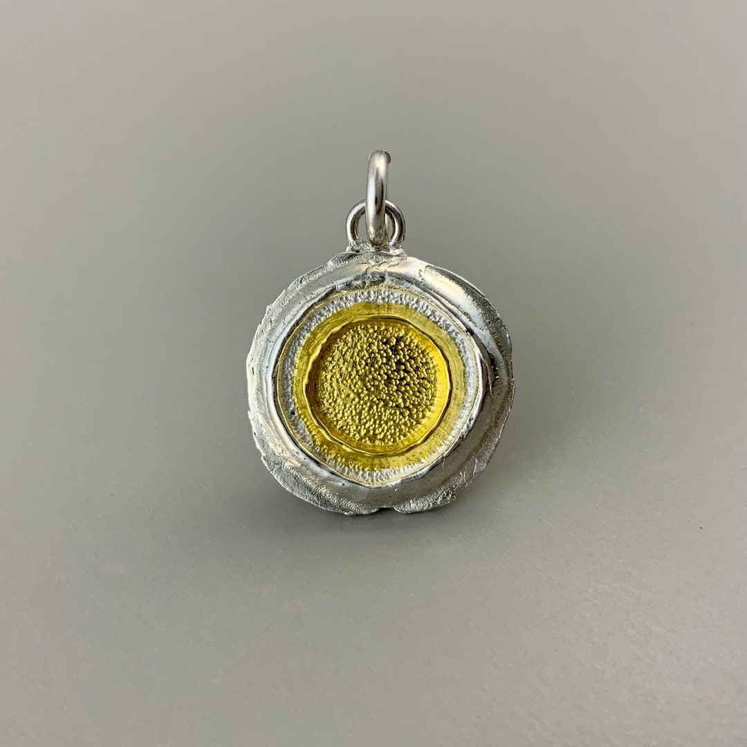 Sun and Moon Talisman Amulet Pendant Celestial Silver and - Etsy