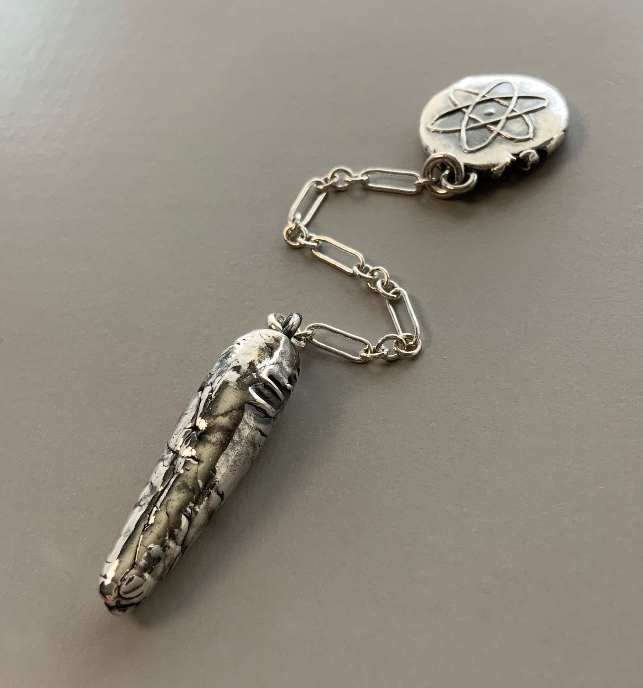 Pure Silver Scepter Pendulum for Spirit Guide & Guardian Angel | Etsy