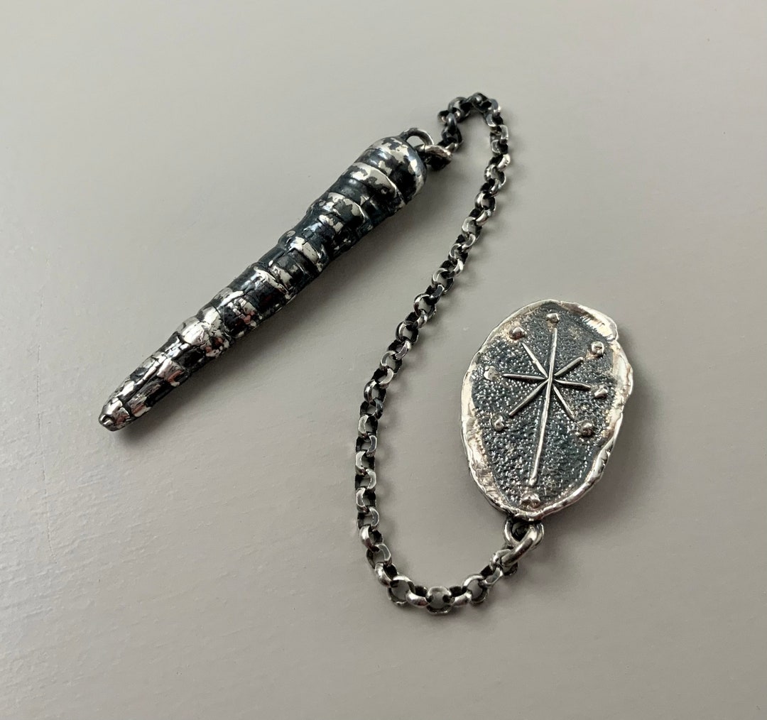 Celestial Star Silver Pendulum for Rituals, Balancing, Healing ...