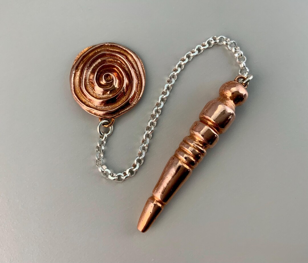 Copper Pendulum, Handmade Solid Copper Metaphysical Energy Tool, Grounding & Healing Chakra ...