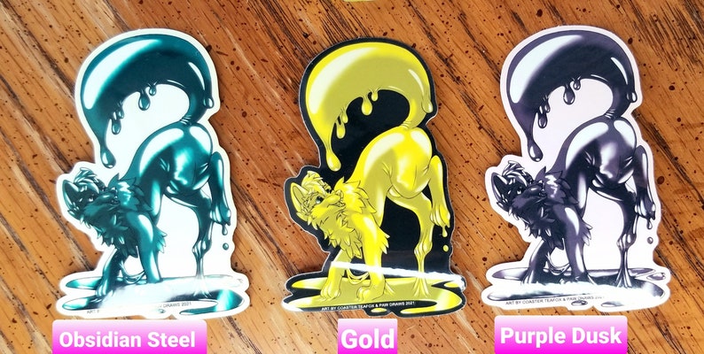 Changed Inspired latex Goo Fox Vinyl Stickers - Etsy