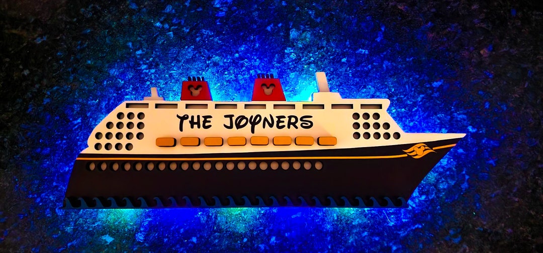 Customized Disney Cruise Wooden Light up Ship Magnet - Etsy